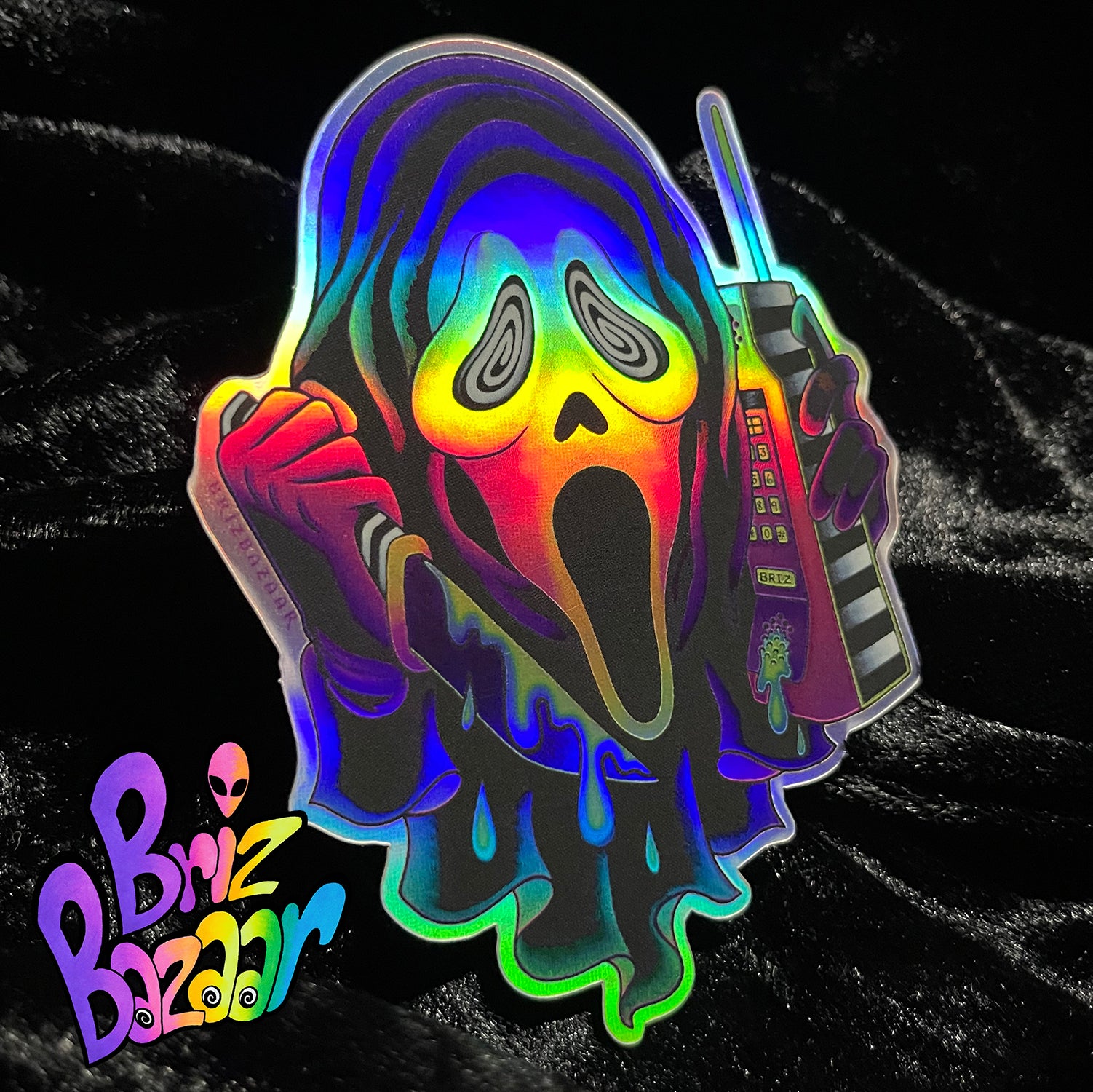 Holographic sticker of GHOST MASK – Brizbazaar